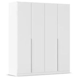 Drehtürenschrank Rauch "Kleiderschrank Schrank Garderobe AGORDO mit Dekor- oder Hochglanzfront" Schränke Gr. B/H/T: 181cm x 210cm x 54cm, 4 St., weiß (alpinweiß) durchdachte Innenausstattung, in 6 Breiten und 2 Höhen MADE IN GERMANY