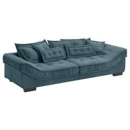 Big-Sofa Inosign "Diwan II DuraFlex" Sofas Gr. B/H/T: 300cm x 67cm x 121cm, Microfaser, blau (memphis 13 petrol) DuraFlex-Kaltschaumpolsterung, bis 140 kg, 4 Bezugsqualitäten