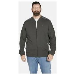 Sweatjacke CHARLES COLBY "Sweatjacke DUKE GABRIEL" Gr. XXL, grau (dunkelgrau) Herren Sweatjacken