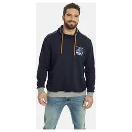 Sweatshirt Jan Vanderstorm "Sweatshirt JARMUND" Gr. 5XL, blau (dunkelblau) Herren Sweatshirts mit elastischem Saumbund