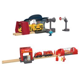 Playtive Interaktiver Bahnhof-Set \ Feuerwehr Einsatz-Set