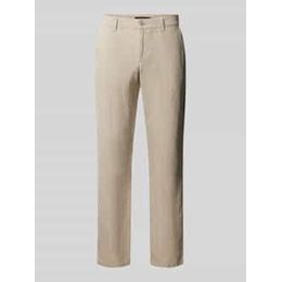 Alberto Regular Fit Leinenhose in unifarbenem Design Modell 'LOU'