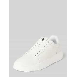 Calvin Klein Jeans Ledersneaker mit Label-Print Modell 'CHUNKY CUPSOLE CLEANLOW'