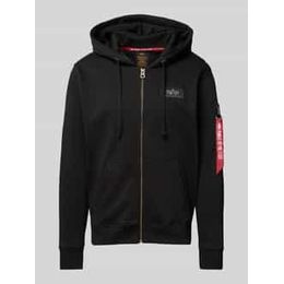 Alpha Industries Sweatjacke mit Label-Details