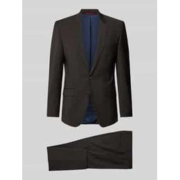 Roy Robson Slim Fit Anzug aus Schurwoll-Mix mit Pin am Revers