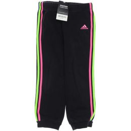 Adidas Damen Stoffhose, schwarz, Gr. 104