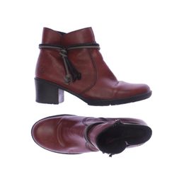 Rieker Damen Stiefelette, rot, Gr. 40