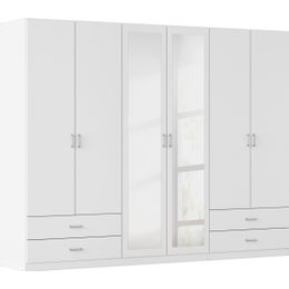 Drehtürenschrank Rauch "Borbona" Schränke Gr. B/H/T: 271 cm x 210 cm x 54 cm, 6 St., weiß (alpinweiß) Kleiderschrank Schrank Garderobe Wäscheschrank BORBONA in 2 Breiten