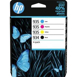 HP 934 Druckerpatrone 4er-Pack Original Schwarz, Cyan, Magenta, Gelb 6ZC72AE Tinte