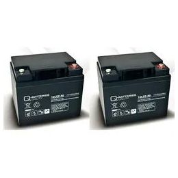 Ersatzakku für Trendmobil Mercur 2 St. Q-Batteries 12LCP-50 12V-50Ah Blei Akku Z...