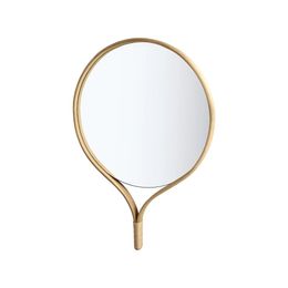 Bolia - Racquet Wandspiegel 101 x 70 x 5 cm rund, Eiche geseift