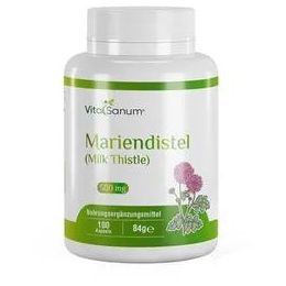 VitaSanum® - Mariendistel (Milk Thistle) 500 mg 100 Kapseln 100 St