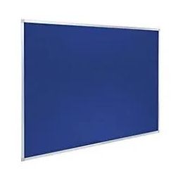 Filz Pinnwand Nicht magnetisch Wandmontage 180 (B) x 120 (H) cm Aluminium Blau