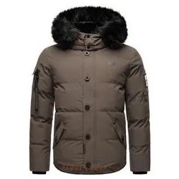 Winterjacke STONE HARBOUR "Halvaar" Gr. L (52), grau (dunkelgrau) Herren Jacken stylischer Winterparka mit abnehmbarer Kapuze