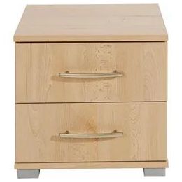 Nachtkonsole Priess "Husum in premium Qualität Schlafzimmer Schrank" Sideboards Gr. B/H/T: 41cm x 37cm x 38cm, livornobuchefarben mit 2 Schubkästen Nachtschrank Beistellschrank Nachtschränkchen