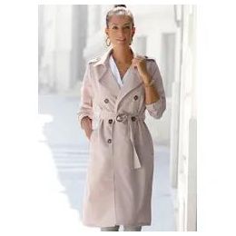 Trenchcoat Lascana Gr. 46, beige Damen Mäntel zum Regulieren, leichter Damenmantel, casual-chic Bestseller