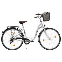 Cityrad FASHION LINE Fahrräder Gr. 46cm, 28 Zoll (71,12cm), weiß für Damen, Kettenschaltung