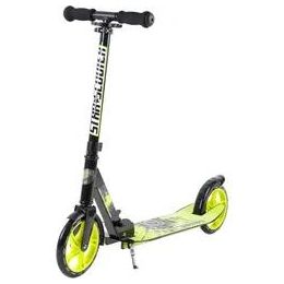 Cityroller STAR-SCOOTER Scooter grün (grün/schwarz) mit abgesenktem XXL Trittbrett