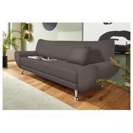 3-Sitzer Inosign "Saltare" Sofas Gr. B/H/T: 205cm x 78cm x 82cm, Kunstleder SOFTLUX, grau