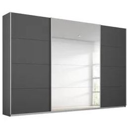 Schwebetürenschrank Rauch "Kleiderschrank Schrank Garderobe Wäscheschrank TOMA" Schränke Gr. B/H/T: 315cm x 229cm x 62cm, 3 St., grau (graumetallic) inkl. Regaleinsatz sowie zusätzlichen Einlegeböden MADE IN GERMANY