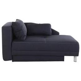 Jockenhöfer Recamiere JOCKENHÖFER GRUPPE "Roy" Sofas Gr. B/H/T: 149cm x 80cm x 90cm, Struktur, mit Bettkasten-mit Federkern-mit Bettfunktion, blau Chaiselongue mit Bettfunktion und Bettkasten, inklusive Federkern