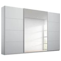 Schwebetürenschrank Rauch "Kleiderschrank Schrank Garderobe Wäscheschrank TOMA" Schränke Gr. B/H/T: 315 cm x 210 cm x 62 cm, 3 St., grau (seidengrau) inkl. Regaleinsatz sowie zusätzlichen Einlegeböden MADE IN GERMANY