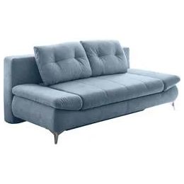 Jockenhöfer Schlafsofa JOCKENHÖFER GRUPPE "Mats" Sofas Gr. B/H/T: 200cm x 92cm x 100cm, Microfaser, blau (aquablau) mit verstellbaren Armlehnen, Bettfunktion und Bettkasten