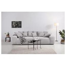 Big-Sofa Home Affaire "Sundance, B/T 302/137 cm" Sofas Gr. B/H/T: 302 cm x 85 cm x 137 cm, Struktur Chenille, grau Dauerschläfer mit Hygiene-Topper und Transporttasche