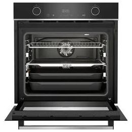 A+ (A+++ bis D) Beko Einbaubackofen "BBVM13400XDS" Backöfen Split&Cook schwarz