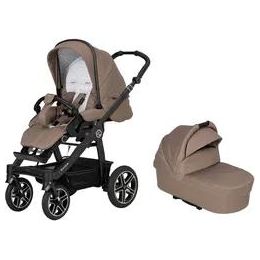 Kombi-Kinderwagen Hartan "Racer GTS - Casual Collection", braun (happy feet), Baby, Polyester, Baumwolle, Kinderwagen, mit Falttasche Trend; Made in Germany