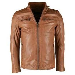 Lederjacke JCC "40700" Gr. 54, braun (cognac) Herren Jacken