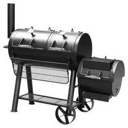 Smoker El Fuego "Minnesota" Grills Gr. B/H/T: 184 cm x 153 cm x 88 cm, schwarz BxTxH: 184x88x153 cm