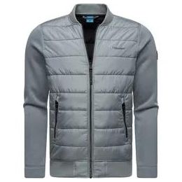 Steppjacke Ragwear "Hallmar" Gr. XL (54), grau Herren Jacken Coole Übergangsjacke mit weichen Ripp-Ärmeln