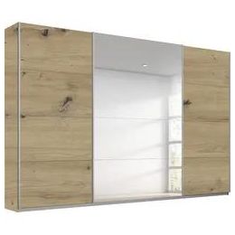 Schwebetürenschrank Rauch "Kleiderschrank Schrank Garderobe Wäscheschrank TOMA" Schränke Gr. B/H/T: 315 cm x 210 cm x 62 cm, 3 St., braun (eiche artisan) inkl. Regaleinsatz sowie zusätzlichen Einlegeböden MADE IN GERMANY