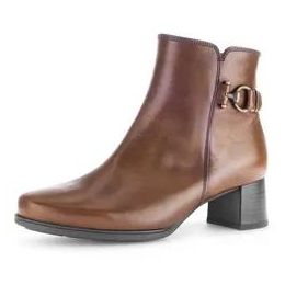 Stiefelette Gabor "St.Tropez" Gr. 40, braun (cognac used) Damen Schuhe Blockabsatz, Ankleboots, Komfortschuh, Weite G (= weit)