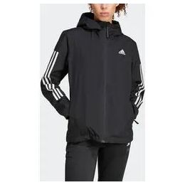 Outdoorjacke Adidas SPORTSWEAR "W ESS 3S R.R J" Gr. XL, schwarz Damen Jacken