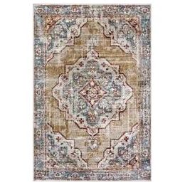 Teppich Hanse Home "Strozzi" Teppiche Gr. B: 140cm, 8mm, L: 200cm, blau (beige,blau) Läufer, Orientalisch, Kurzflor, Wohnzimmer, Schlafzimmer, Esszimmer