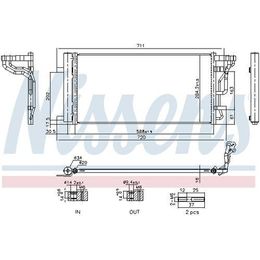 NISSENS Kondensator, Klimaanlage für HYUNDAI KIA 97606J7300 940978