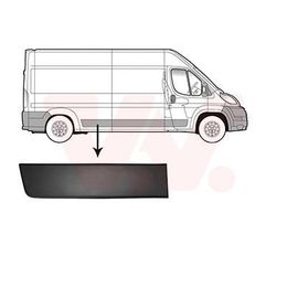 Van Wezel Zier-/Schutzleiste, Seitenwand hinten rechts Dunkelgrau für CITROËN/PEUGEOT 735422845 8547W8 0982416