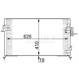 Mahle Kondensator, Klimaanlage für LAND ROVER JRB100840 JRB100790 AC 676 000S