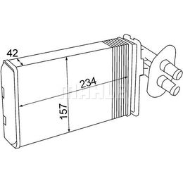 Mahle Wärmetauscher, Innenraumheizung für VW CUPRA AUDI 701820031 AH 69 000S