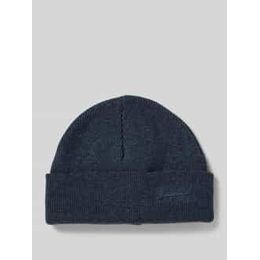 Superdry Beanie mit breitem Umschlag und Logo-Stitching