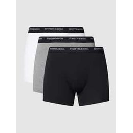 Scotch & Soda Trunks mit elastischem Logo-Bund im 3er-Pack