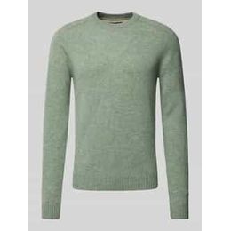 McNeal Strickpullover aus Lammwolle mit Label-Stitching