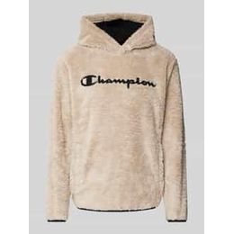 Champion Hoodie mit Label-Stitching