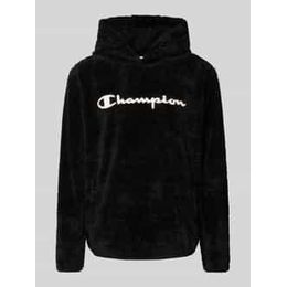 Champion Hoodie mit Label-Stitching