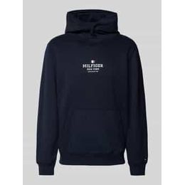 Tommy Hilfiger Hoodie mit Label-Print und Känguru-Tasche