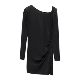 Pull&Bear Pull&Bear Kleid Damen Gr&ouml;&szlig;e 42 schwarz Winterkleid
