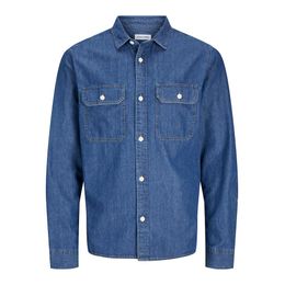 Jack & Jones Jack & Jones Button Up Shirt 'JJETravis' male Blue size M