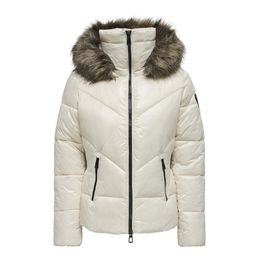 Only Jacke 'ONLFever' Damen Gr&ouml;&szlig;e XS hellbeige / schwarz Winterjacke
